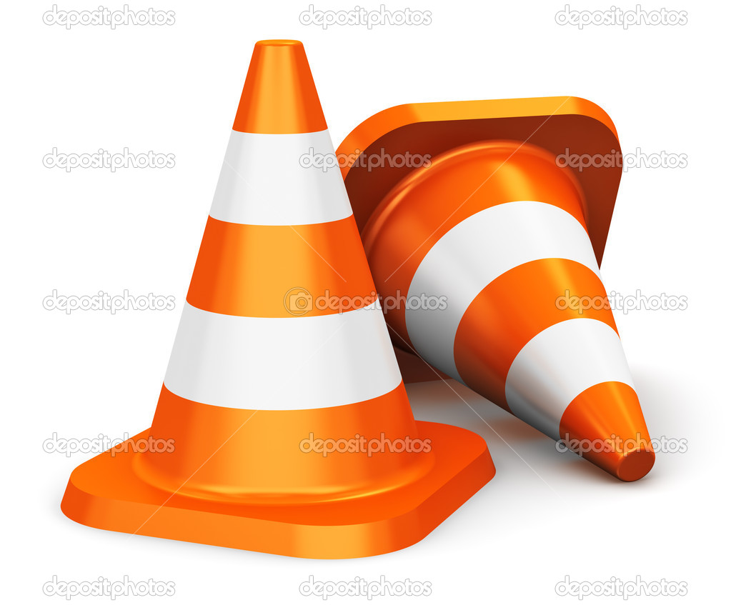 Orange traffic cones Stock Photo by ©scanrail 30265603