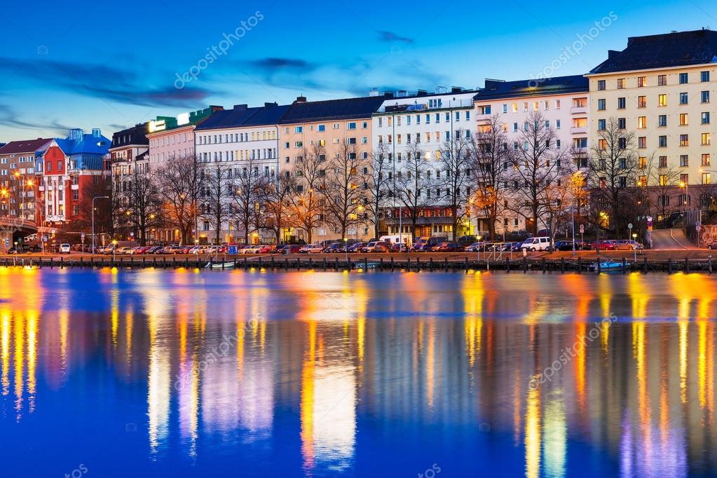 Evening scenery of Helsinki, Finland — Stock Photo © scanrail #45732139