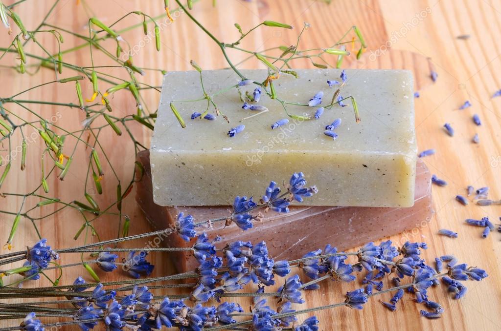 Two herbal soap Stock Photo by ©eAlisa 28599461