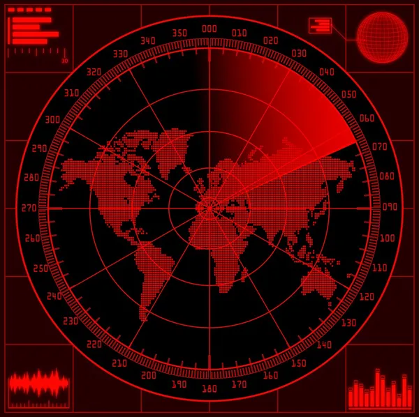 Radar screen with world map — Stock Vector © Makhnach #23288712 Radar screen with world map — Stock Vector © Makhnach #23288712