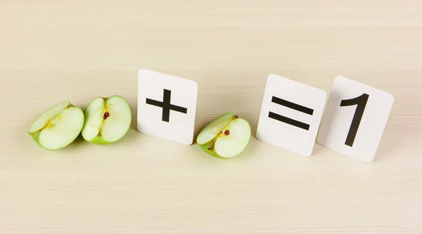 School equation with apples ⬇ Stock Photo, Image by © Observer #13710469