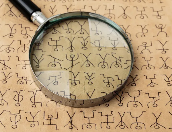 Secret code dancing men — Stock Photo © Observer #52959527