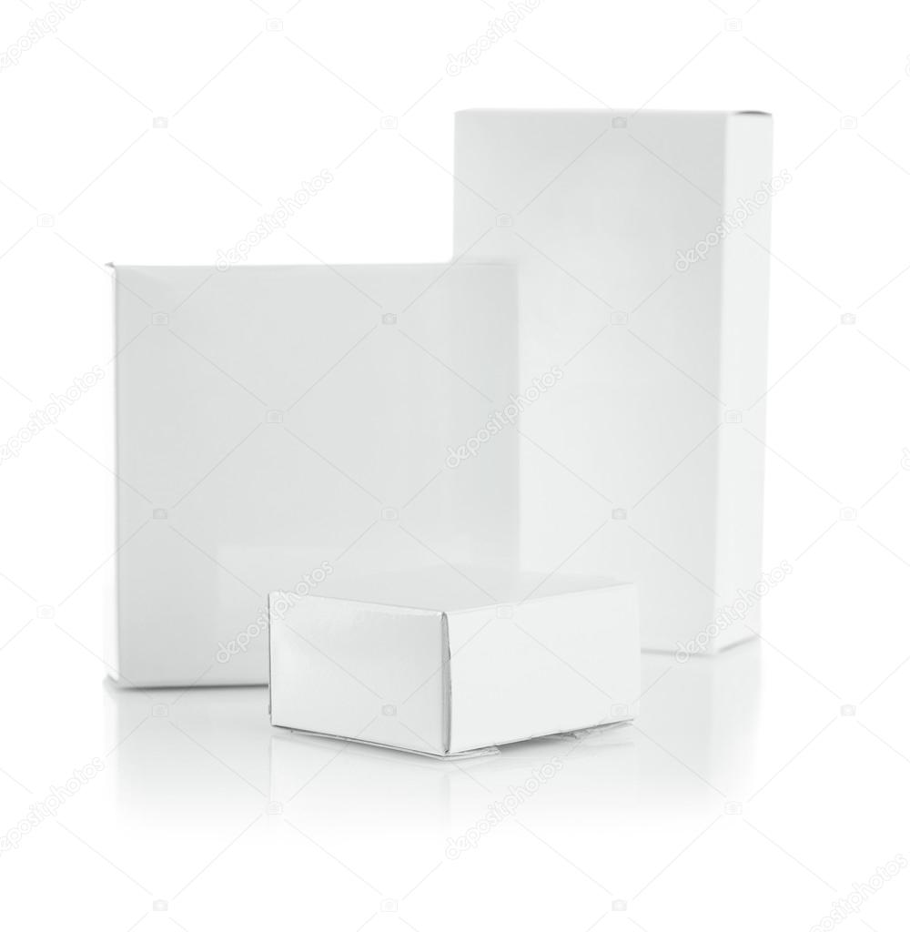Composition of white boxes Stock Photo by ©mihalec 27608481