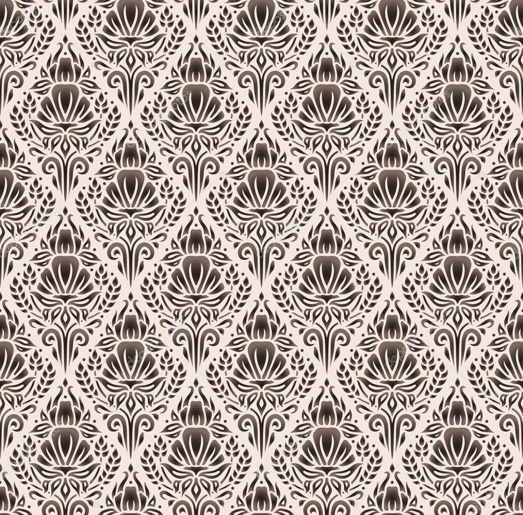 Seamless damask pattern — Stock Vector © leziles #20726617