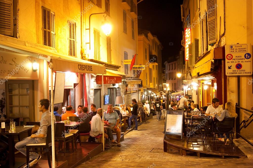 Old town street in Cannes – Stock Editorial Photo © joyfull #45936295