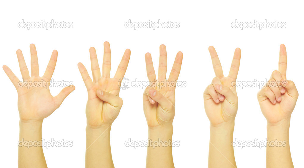 Hands numbers — Stock Photo © Pakhnyushchyy #50847153