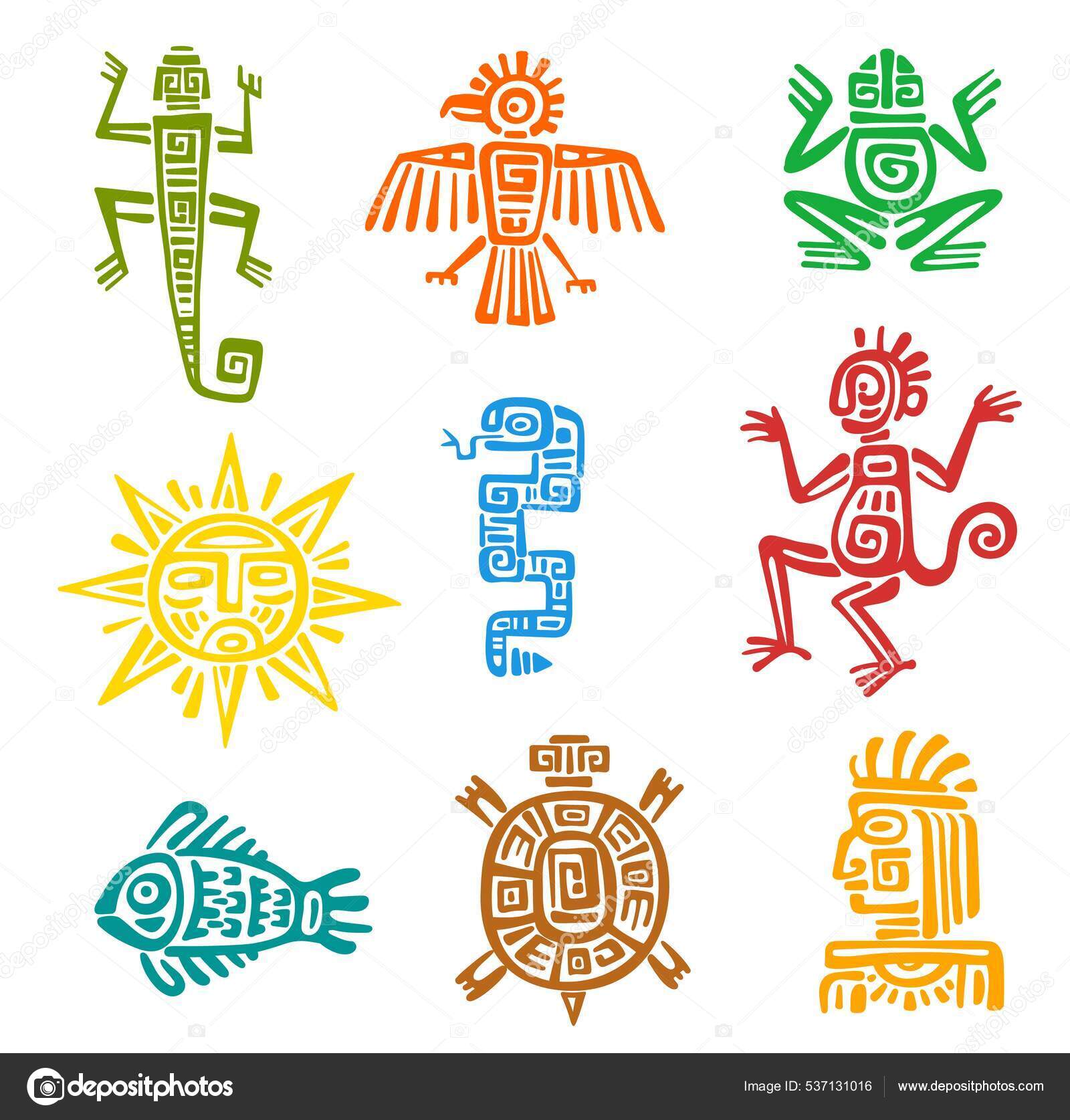 Mayan Symbols Vector