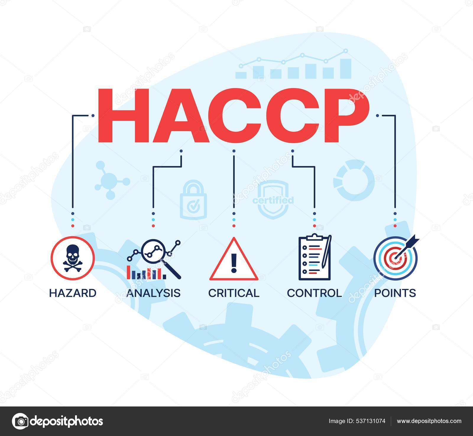 Haccp Hazard Analysis Critical Control Points Vector Concept Food ...