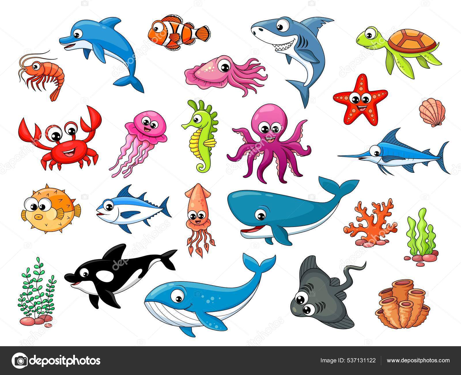 Cartoon Ocean Fish