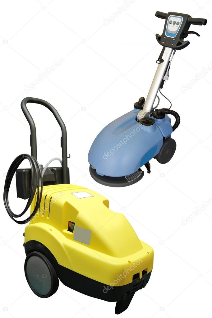 Clip Art Of Floor Buffing