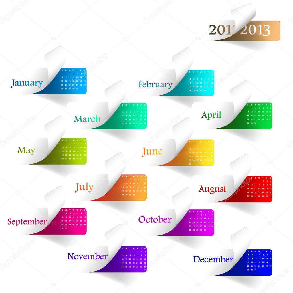 Calendar Stock Vector Image by ©Asichka #14337799