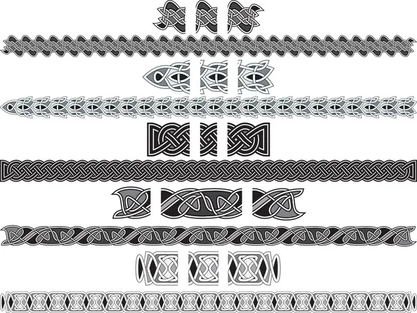 Set celtic patterns for a frame — Stock Vector © nikolaich #5979688