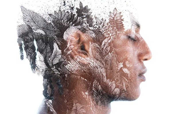 Paintography African Man Traditional Style Face Paint Dissolving Hand ...