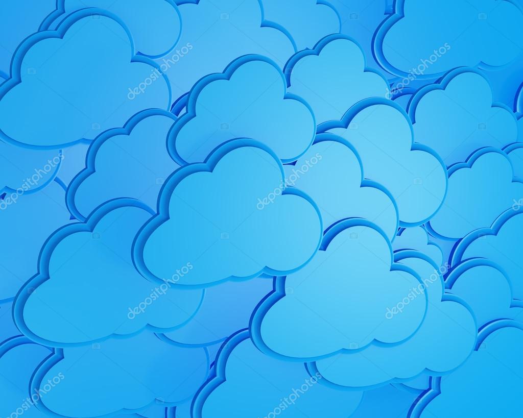 3d cloud computing icon background Stock Photo by ©sommersby 12790929