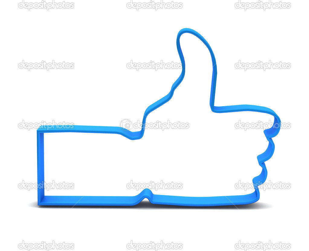 Like symbol on white background — Stock Photo © sommersby #13622458