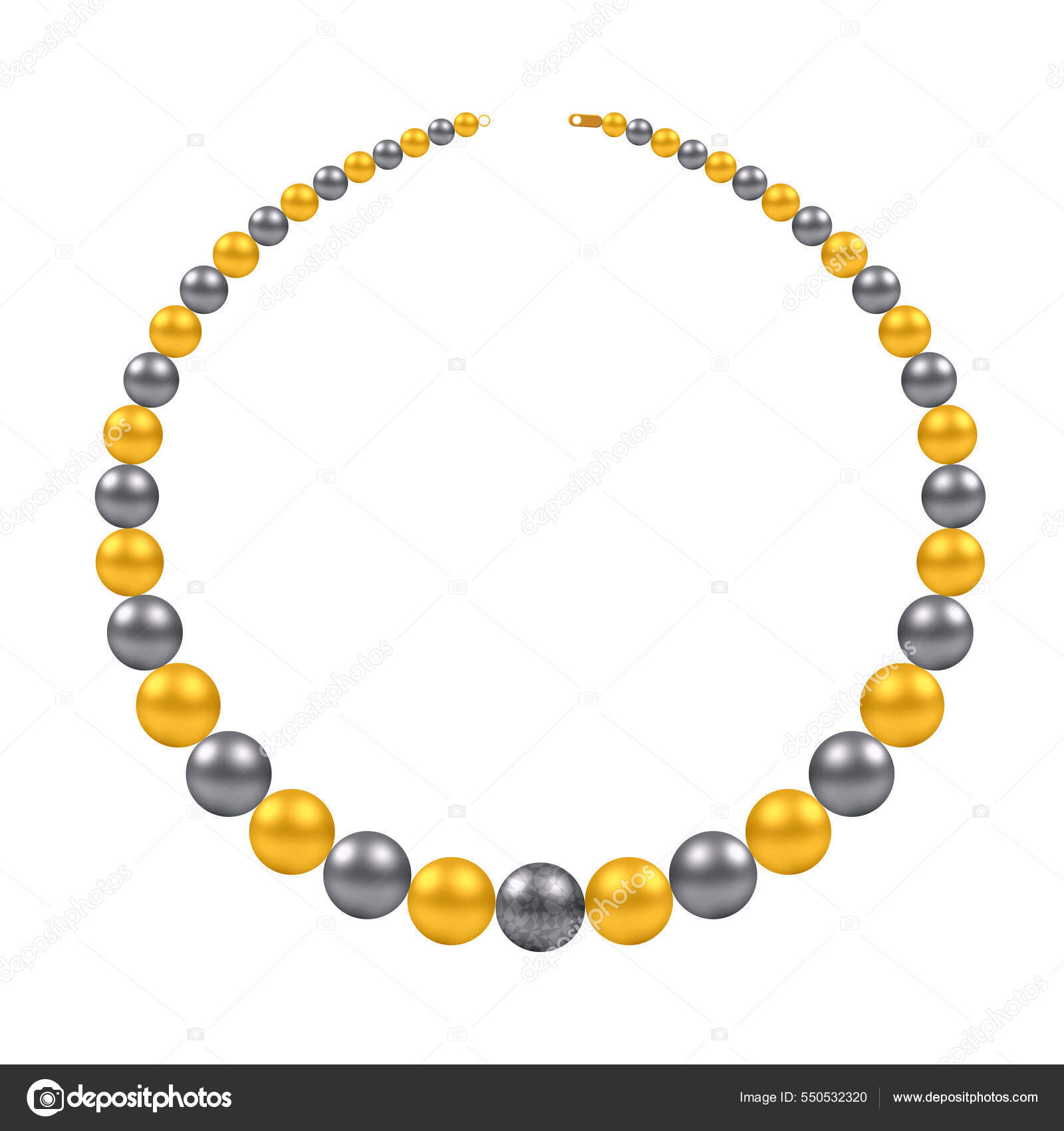 Beads Vector Illustration White Background Stock Vector Image by ...