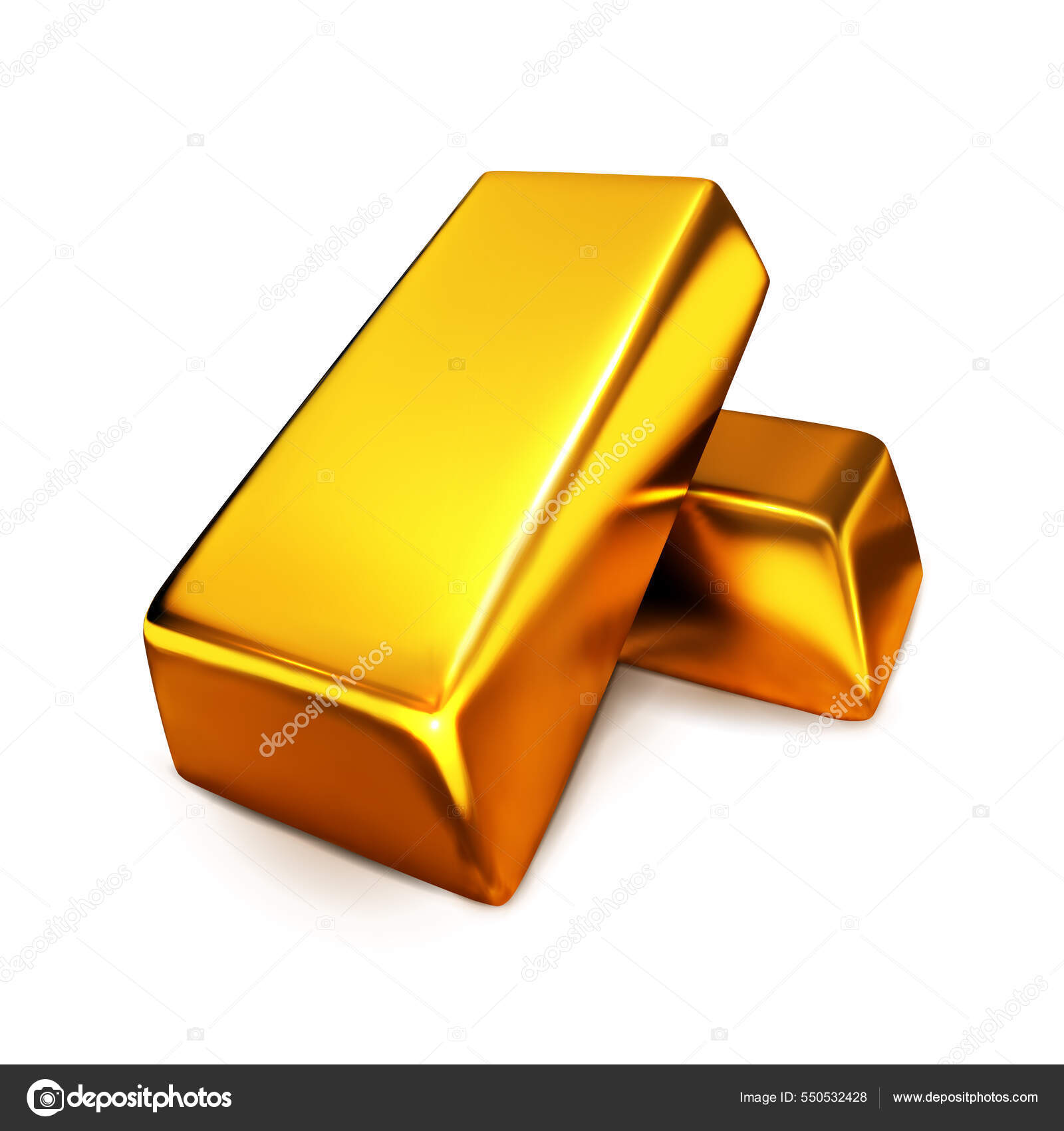 Gold Bars Vector Illustration White Background Stock Vector by ©Scrudje 550532428