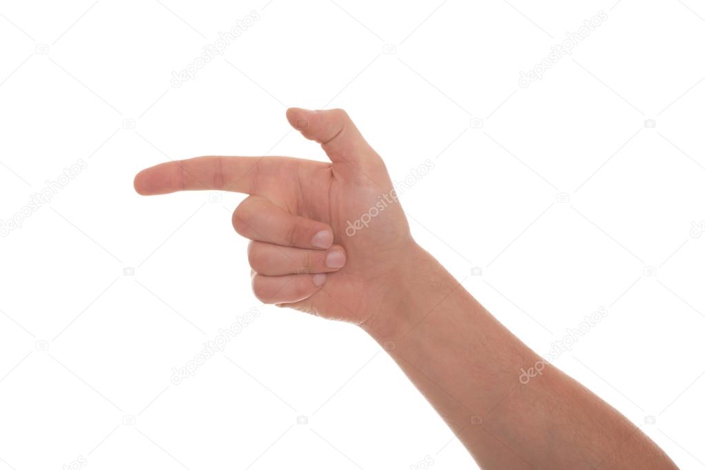 Male hand pointing Stock Photo by ©privilege 49677343