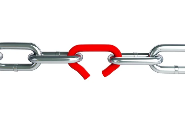 Broken chain link Stock Photo by ©3dfoto 14536533