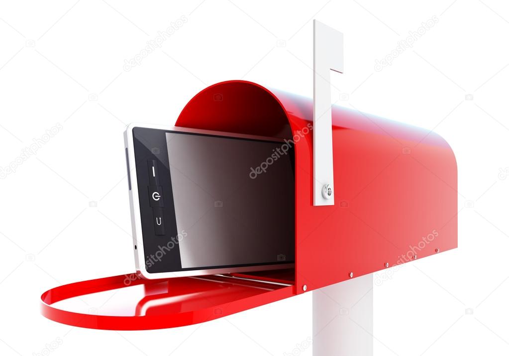 Mailbox phone 3d Illustrations Stock Photo by ©3dfoto 21635227