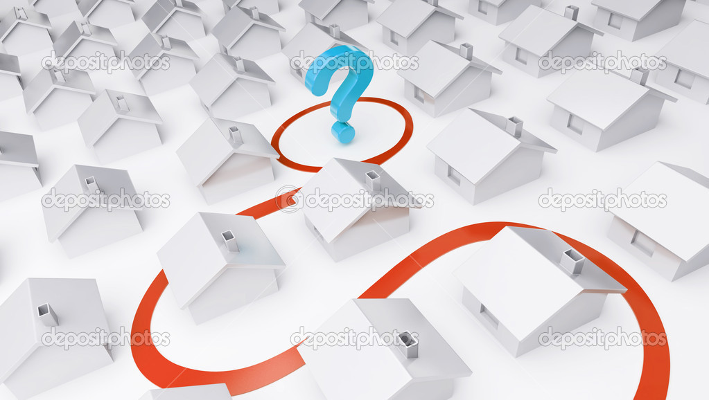 Home question mark on a white background Stock Photo by ©3dfoto 41032053