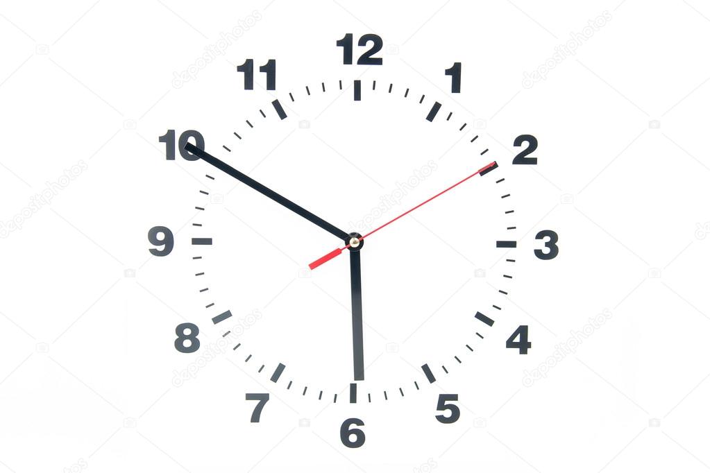 Dial of the clock isolated on white background Stock Photo by ...