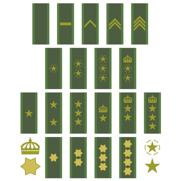 Military ranks of the Chinese Peoples Army — Stock Vector © omur12 ...