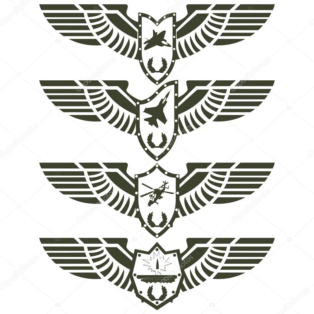 Army badges-2 Stock Vector by ©GUARDING 45192659