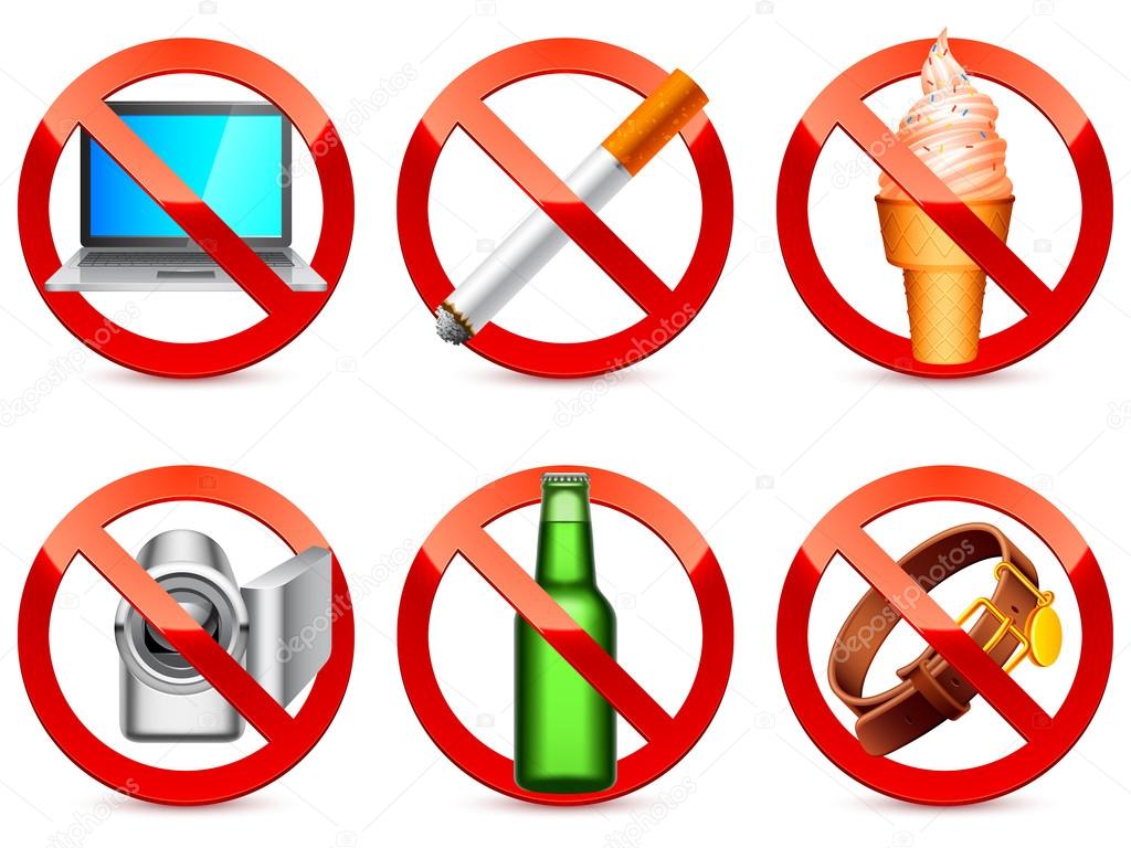 Signos prohibidos . Vector de stock por ©timurock 21628317