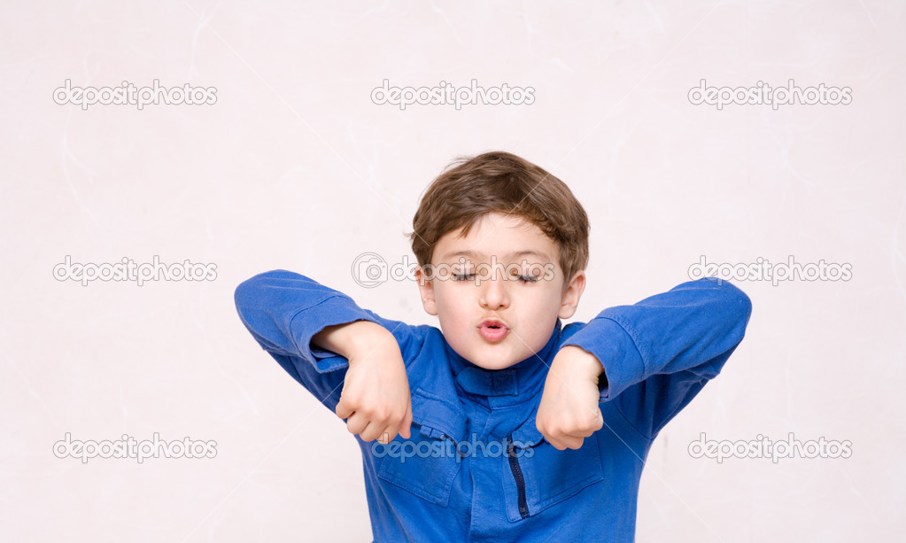 Little boy making faces Stock Photo by ©mettus 22241835