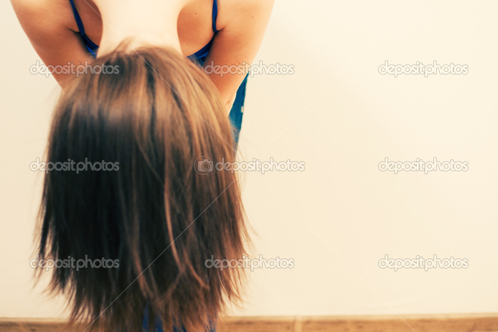 No face image of a woman and copyspace — Stock Photo © mettus #43651585
