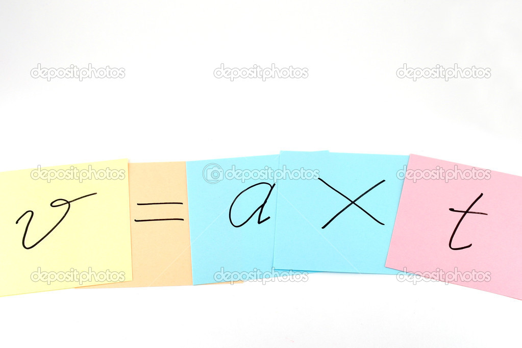 Formula of velocity — Stock Photo © sergpetd #18584373