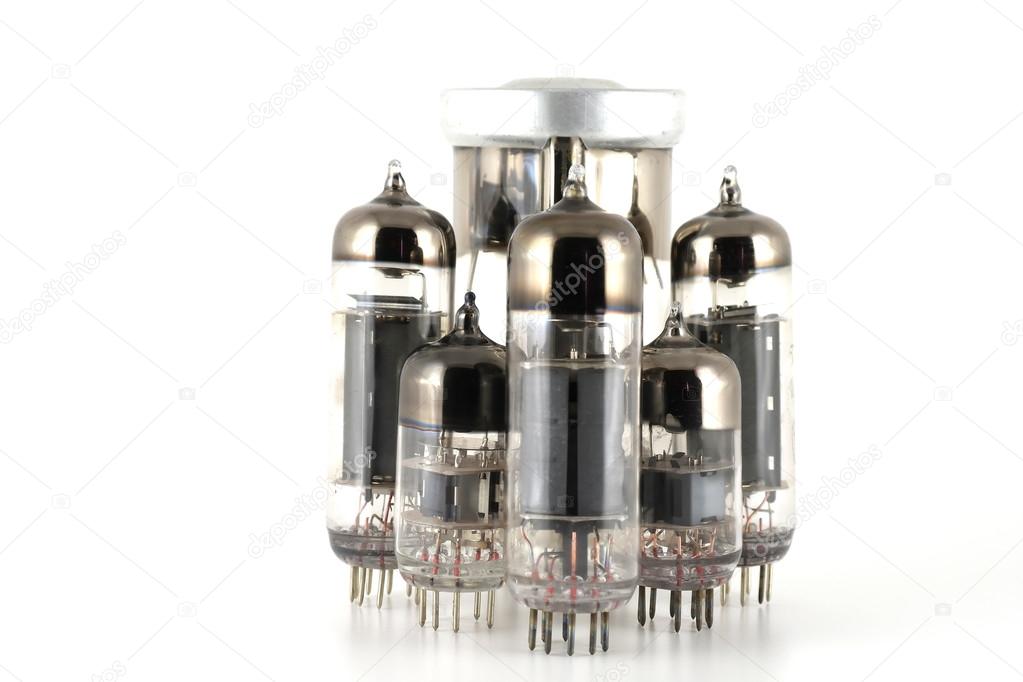 Glass vacuum radio tubes Stock Photo by ©sergpetd 27127585
