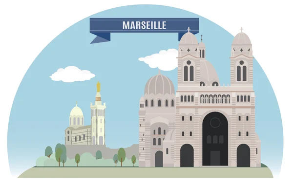 Marseille travel Vector Art Stock Images | Depositphotos