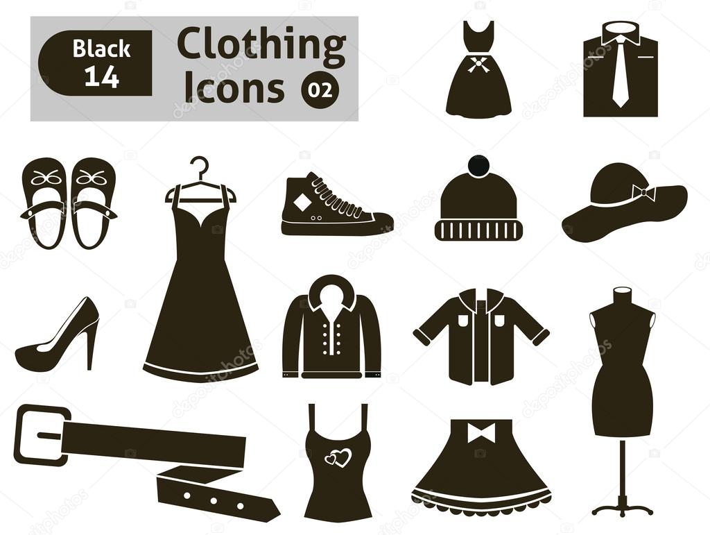 Iconos de ropa — Vector de stock © Romul-2009 #38657153