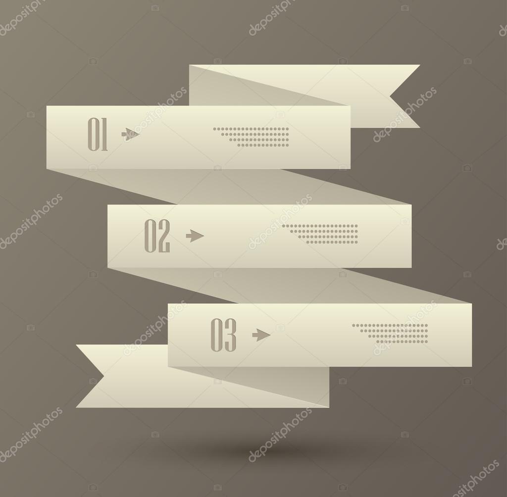 Set of numbered banner Stock Vector Image by ©Denchik #29882963