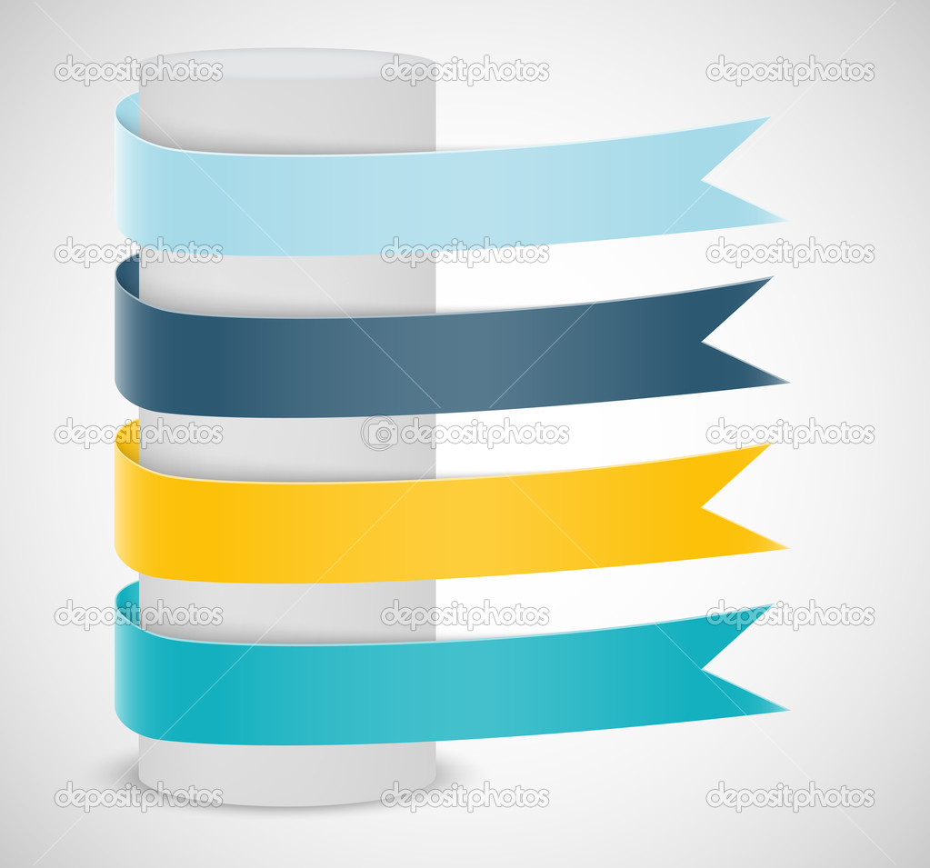 Set of ribbons. Infographic design Stock Vector Image by ©Denchik #48870303