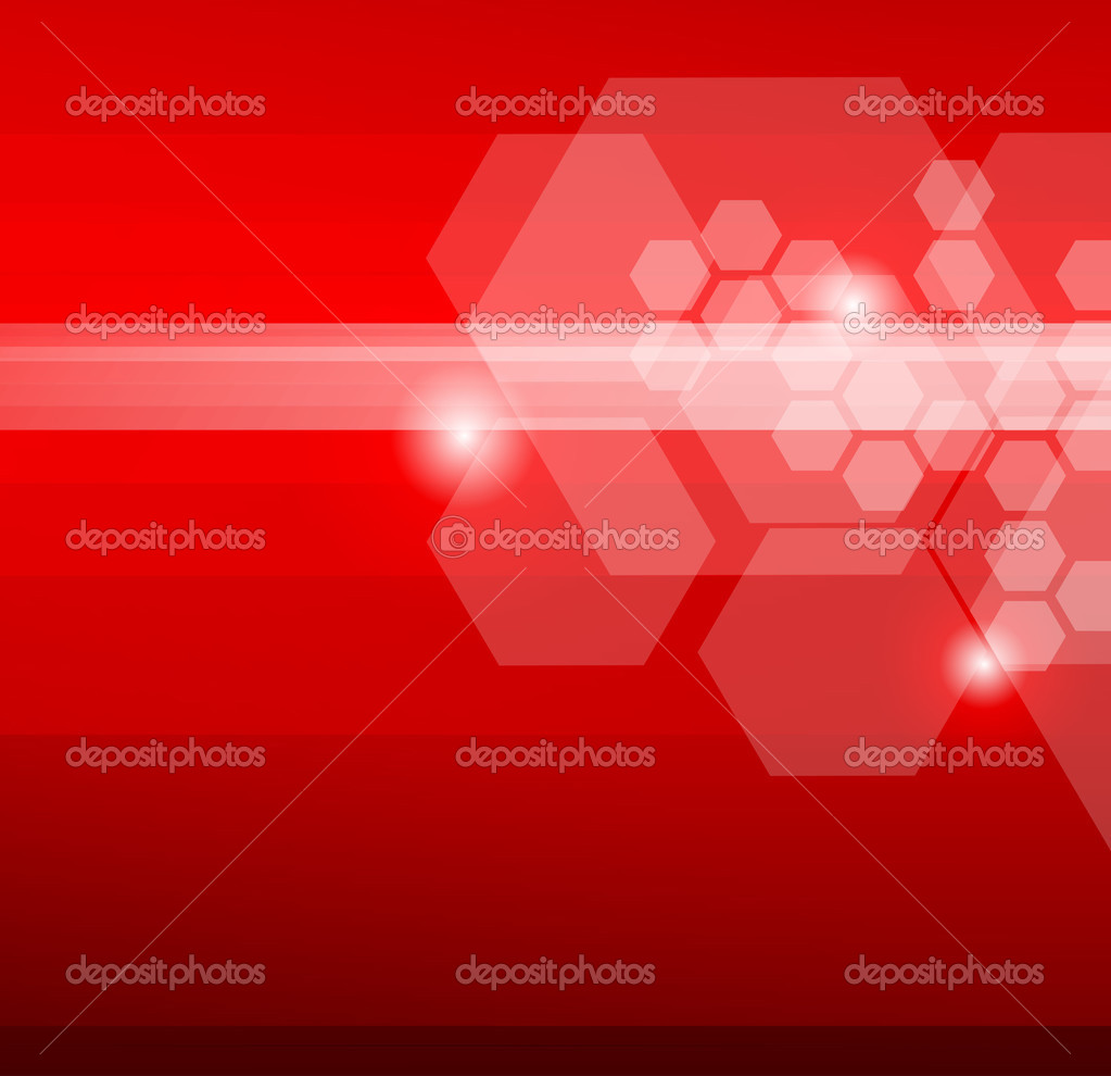 Abstract red background with hexagons Stock Vector Image by ©Denchik ...
