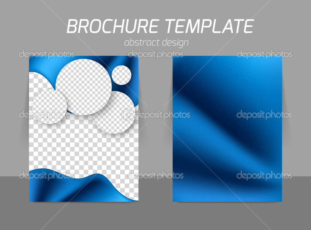 Blue flyer template design Stock Vector Image by ©Denchik #50398939
