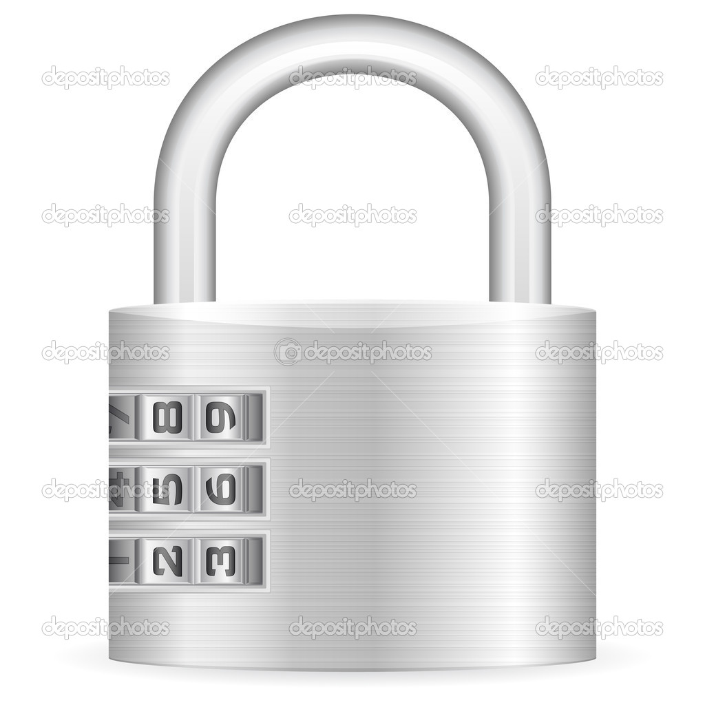Number combination padlock Stock Vector Image by ©julydfg #14683331