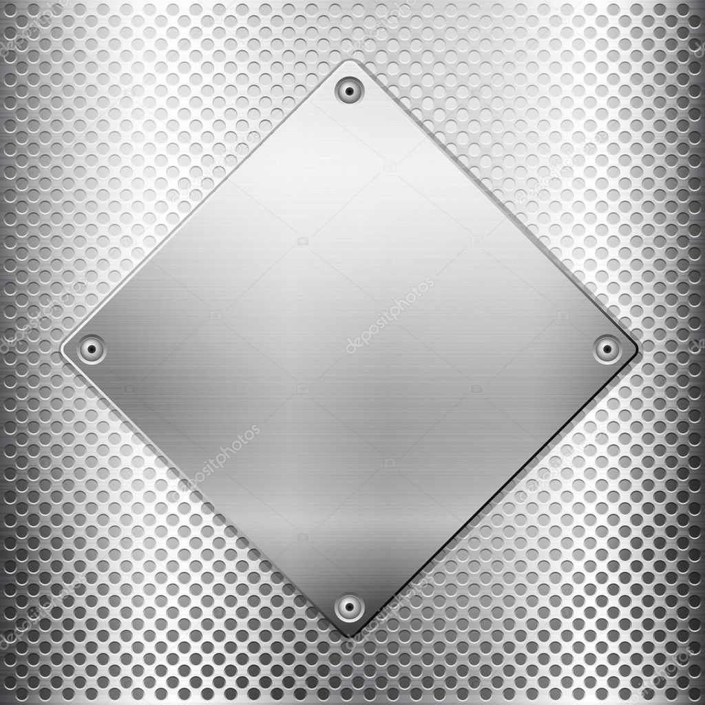 Metal grid and square plate Stock Vector Image by ©julydfg #15691993