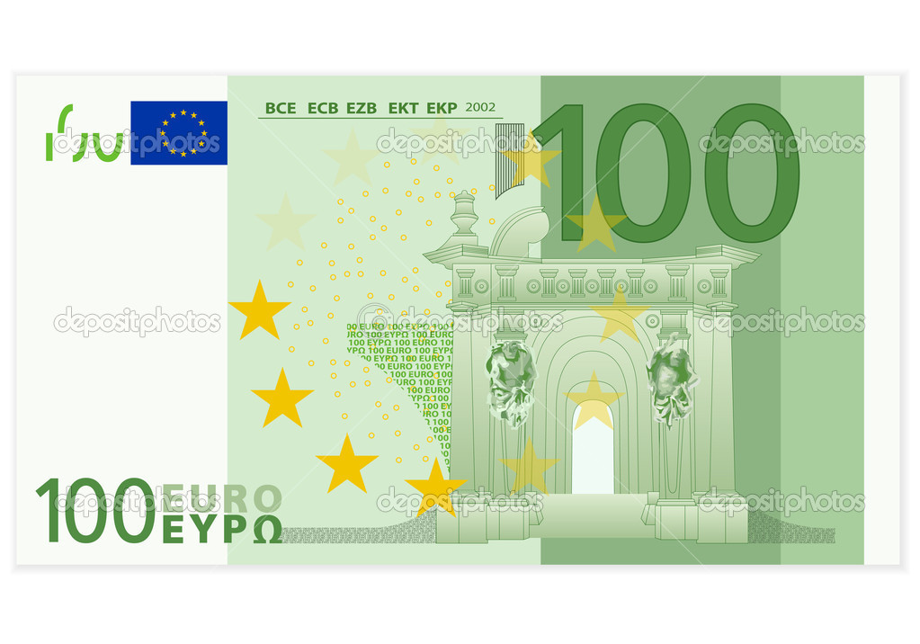 Nota de 100 Euro — Vetores de Stock © julydfg #18641303