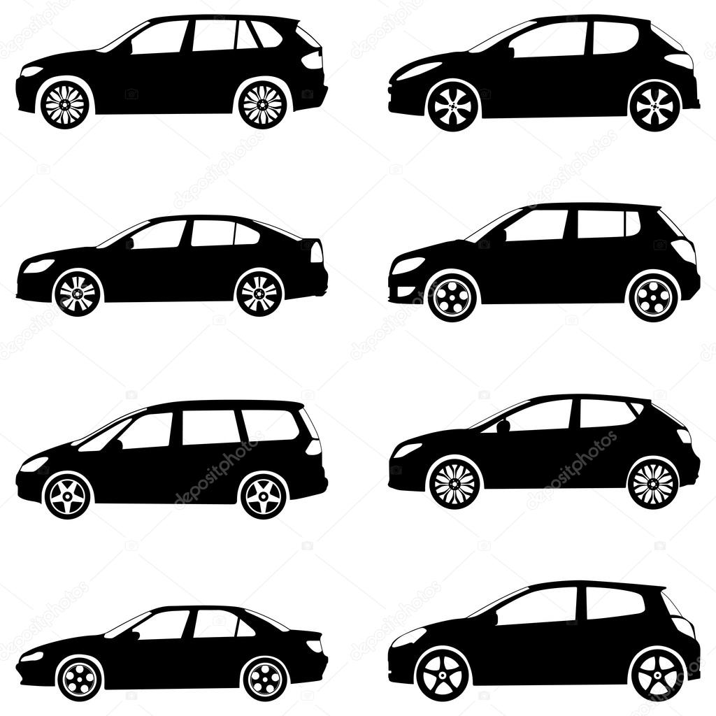 Cars silhouette set Stock Vector Image by ©julydfg #19279263