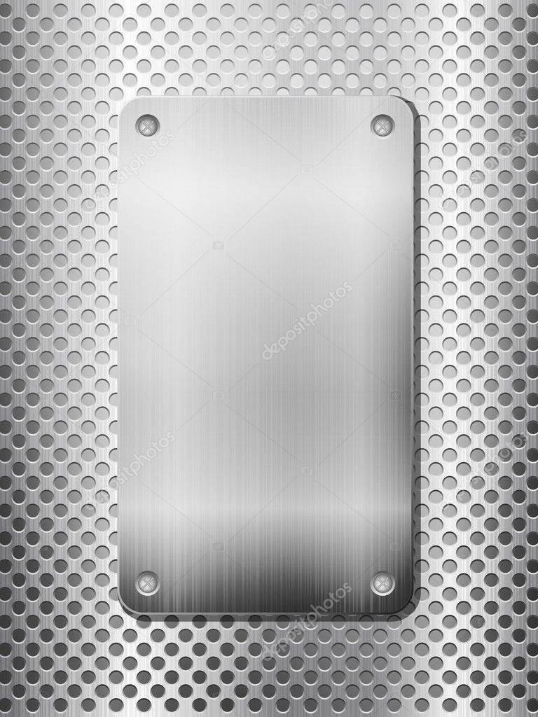 Metal grid and plate vertical Stock Vector Image by ©julydfg #22785010
