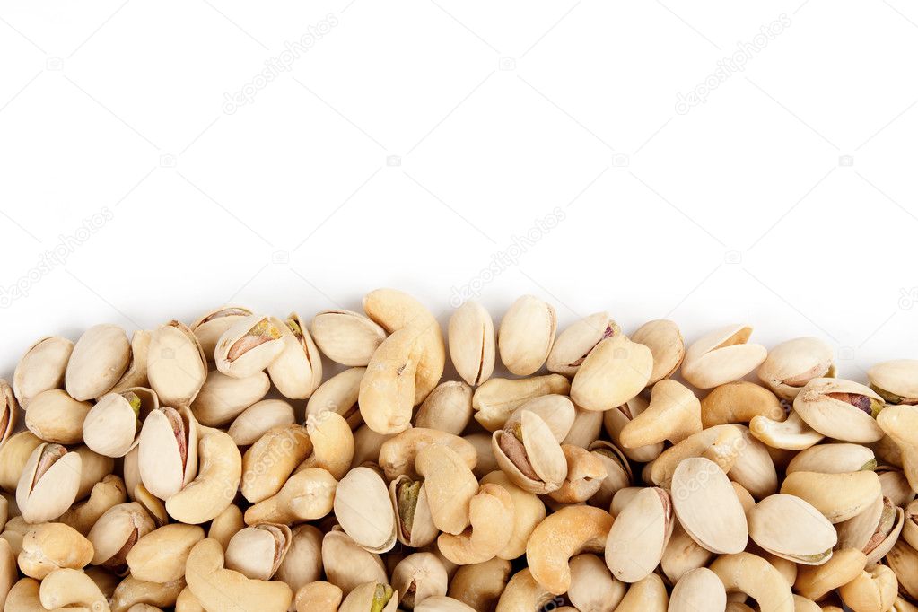 Cashews and pistachios border Stock Photo by ©julydfg 29926917