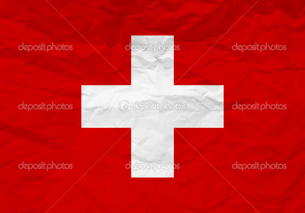 Suiza bandera papel arrugado Vector de stock #46495539 de ©julydfg