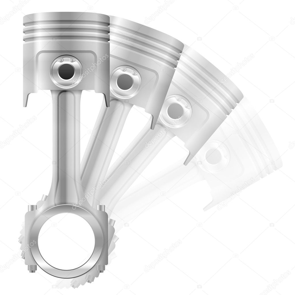 Pistons Stock Vector by ©julydfg 49852297