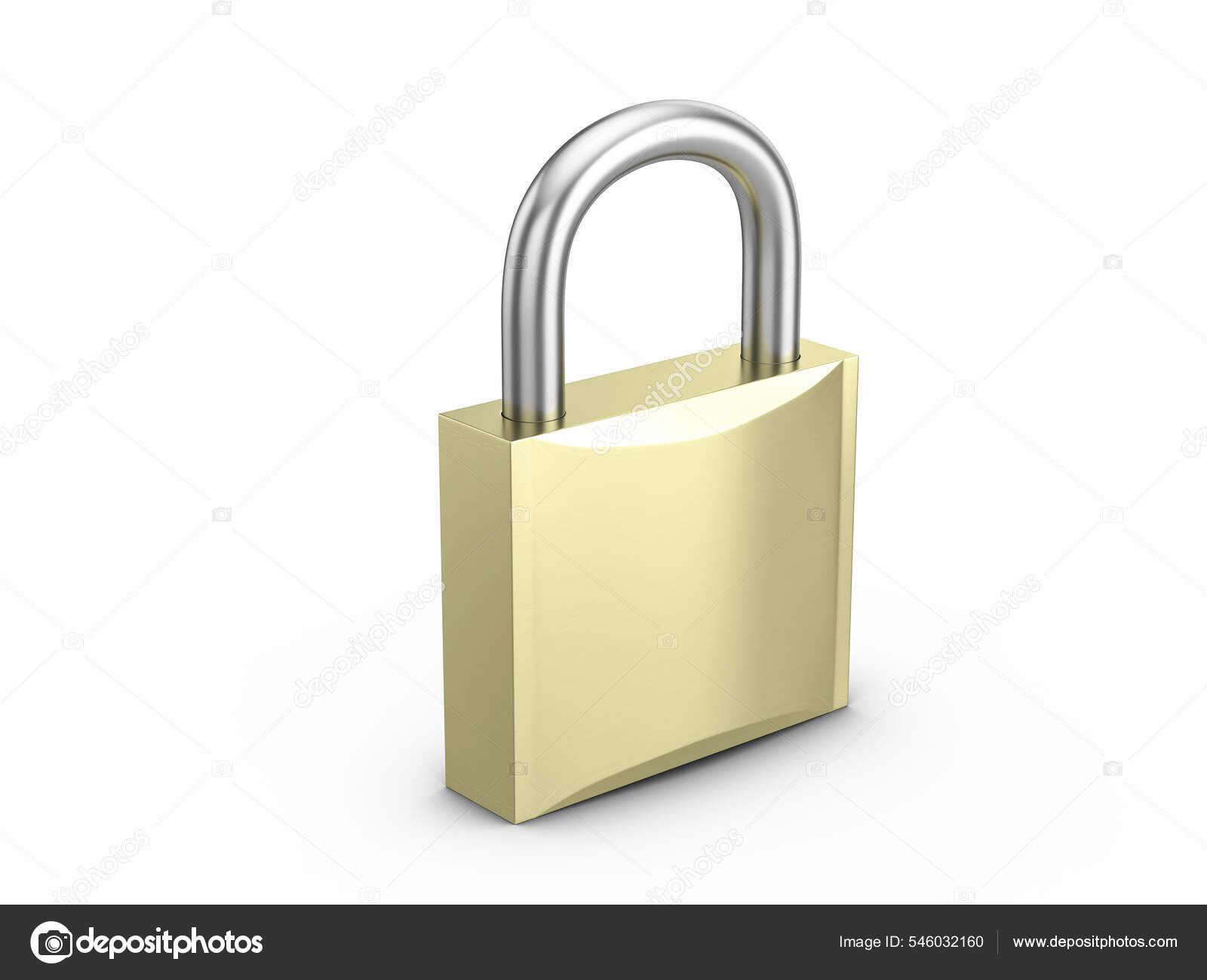 Padlock White Background Illustration Stock Photo by ©julydfg 546032160