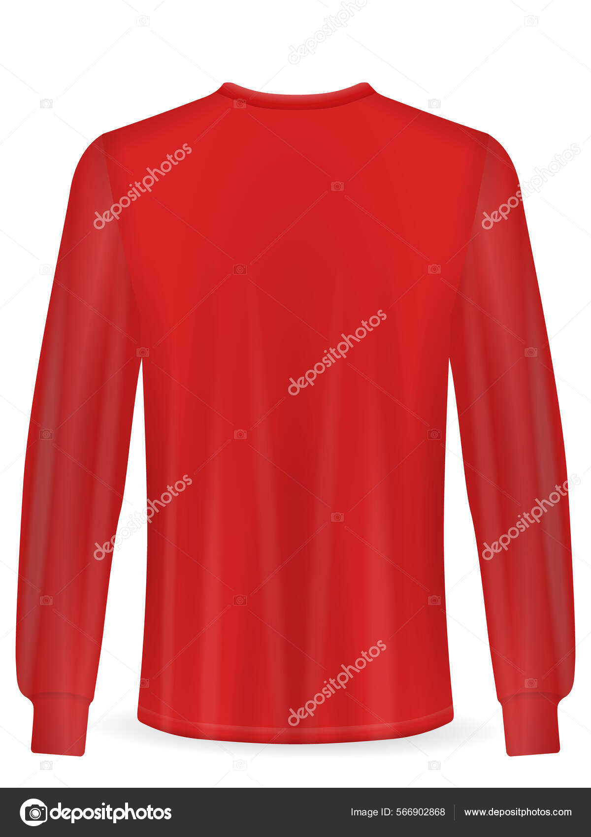 Shirt Long Sleeve White Background Vector Illustration Stock Vector by ...