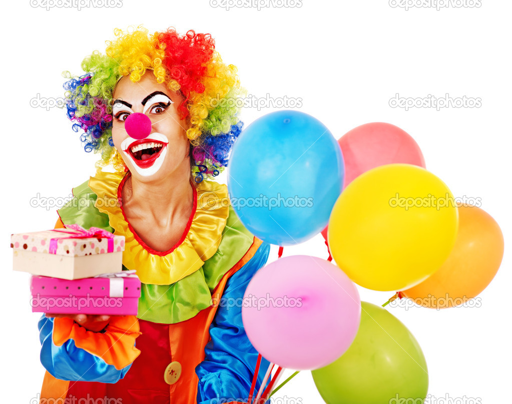 Portrait of clown. — Stock Photo © poznyakov #13464111